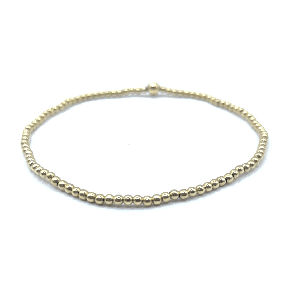 2mm Gold Filled Waterproof Karma bracelet (with single 4mm) – erin gray