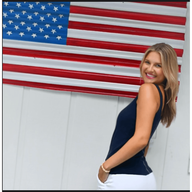 Double Layer Pima Cotton Tank in Navy – erin gray