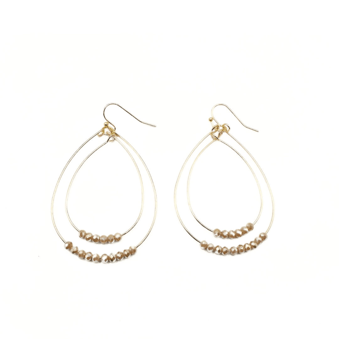 Ella Cate Earring in Champagne – erin gray