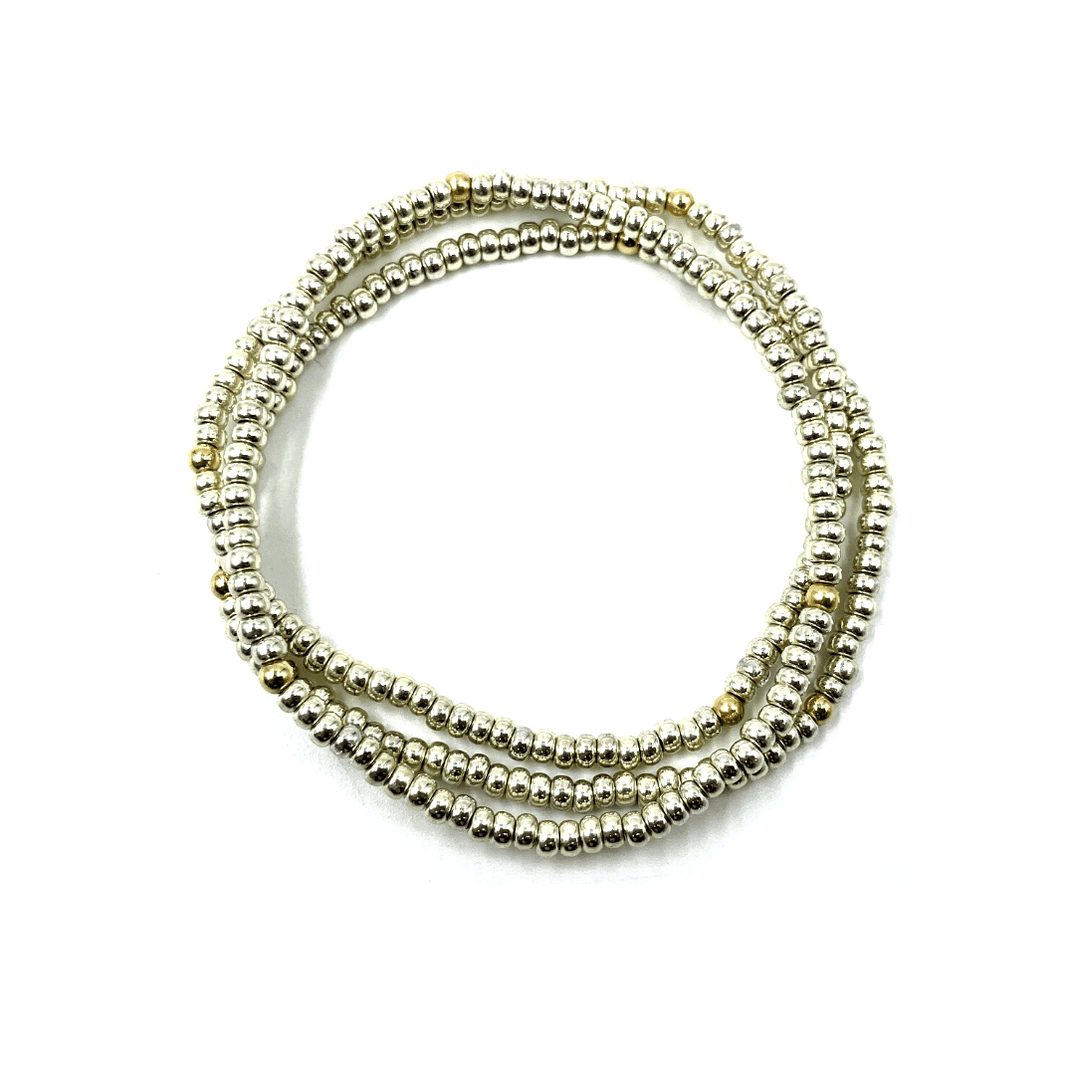 OG Classic Bracelet Stack in Platinum + Gold Filled – erin gray