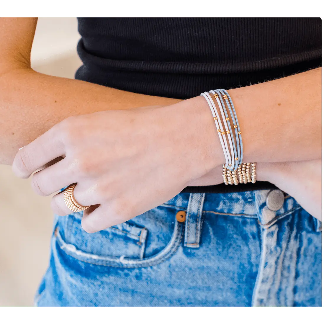 erin gray bracelets: gold filled, sterling, glass cut, pyrite – Page 2